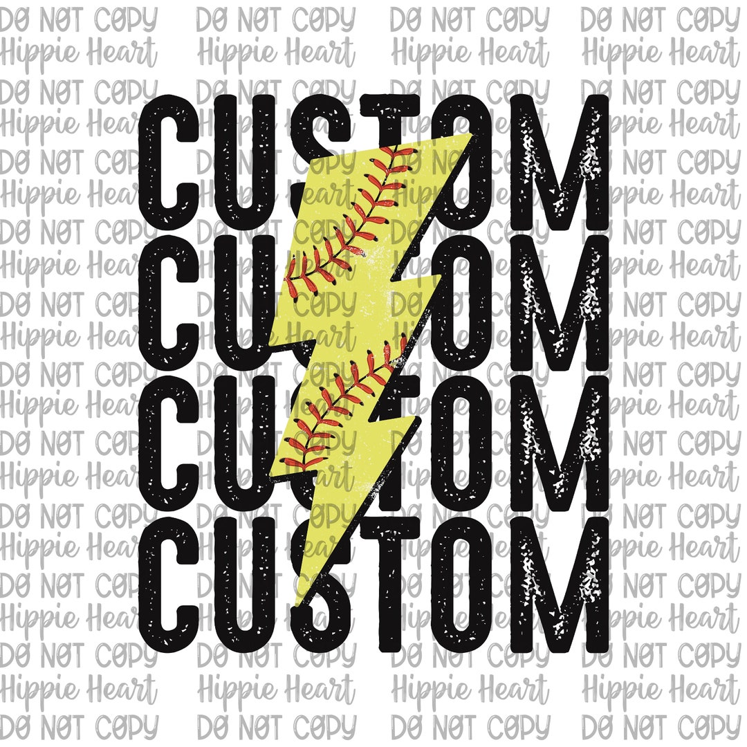 Custom Softball Png, Custom Team Png, Custom Softball Designs, Custom ...