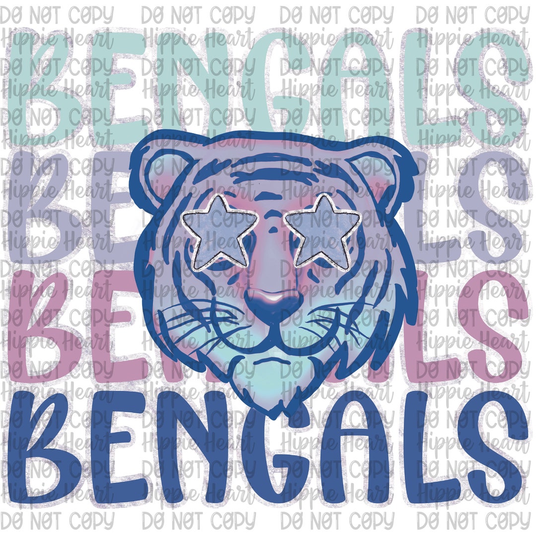 Bengals Mascot Png, Bengals Preppy Mascot, Bengals Mascot Png, Pink ...