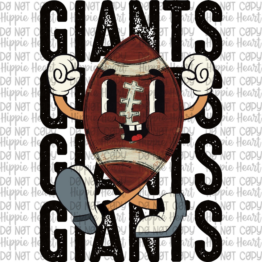 Giants Football Png, Giants Football, Giants Football Design, Retro ...