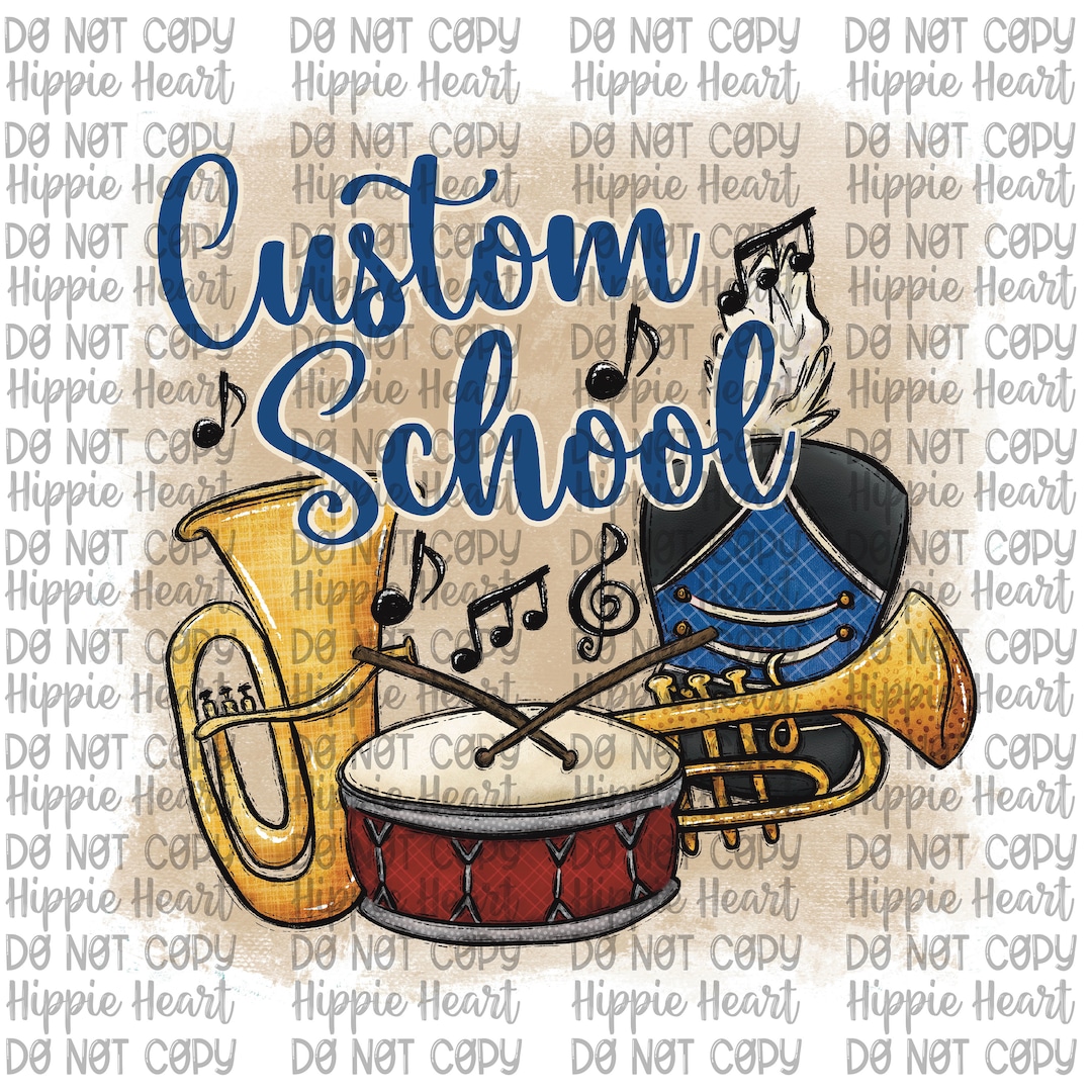 Custom Band Png, Marching Band Png, Custom Team Mascot Png, Custom Band ...
