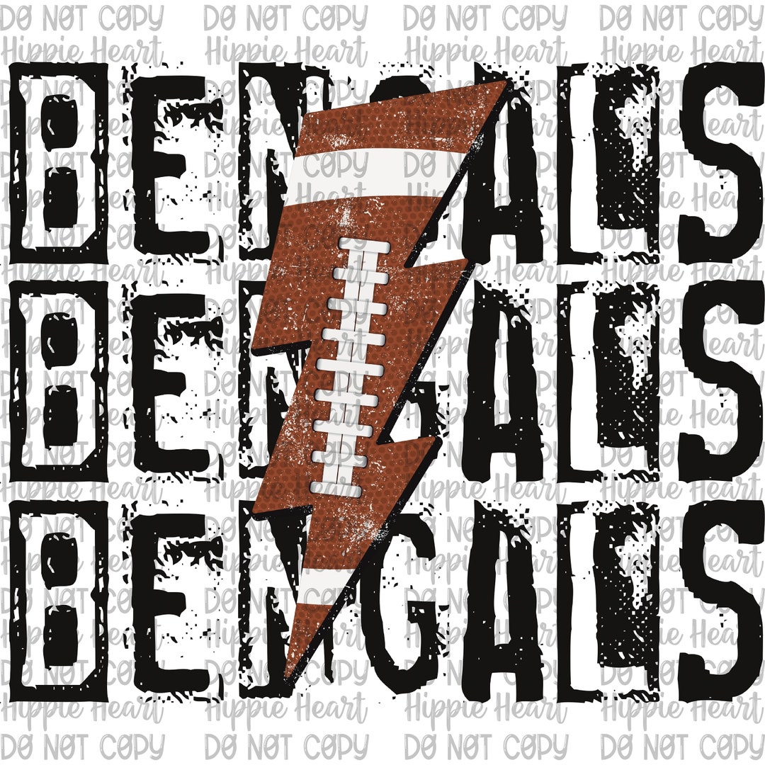 Bengals Football Png, Bengals Football, Bengals Football Design, Retro ...