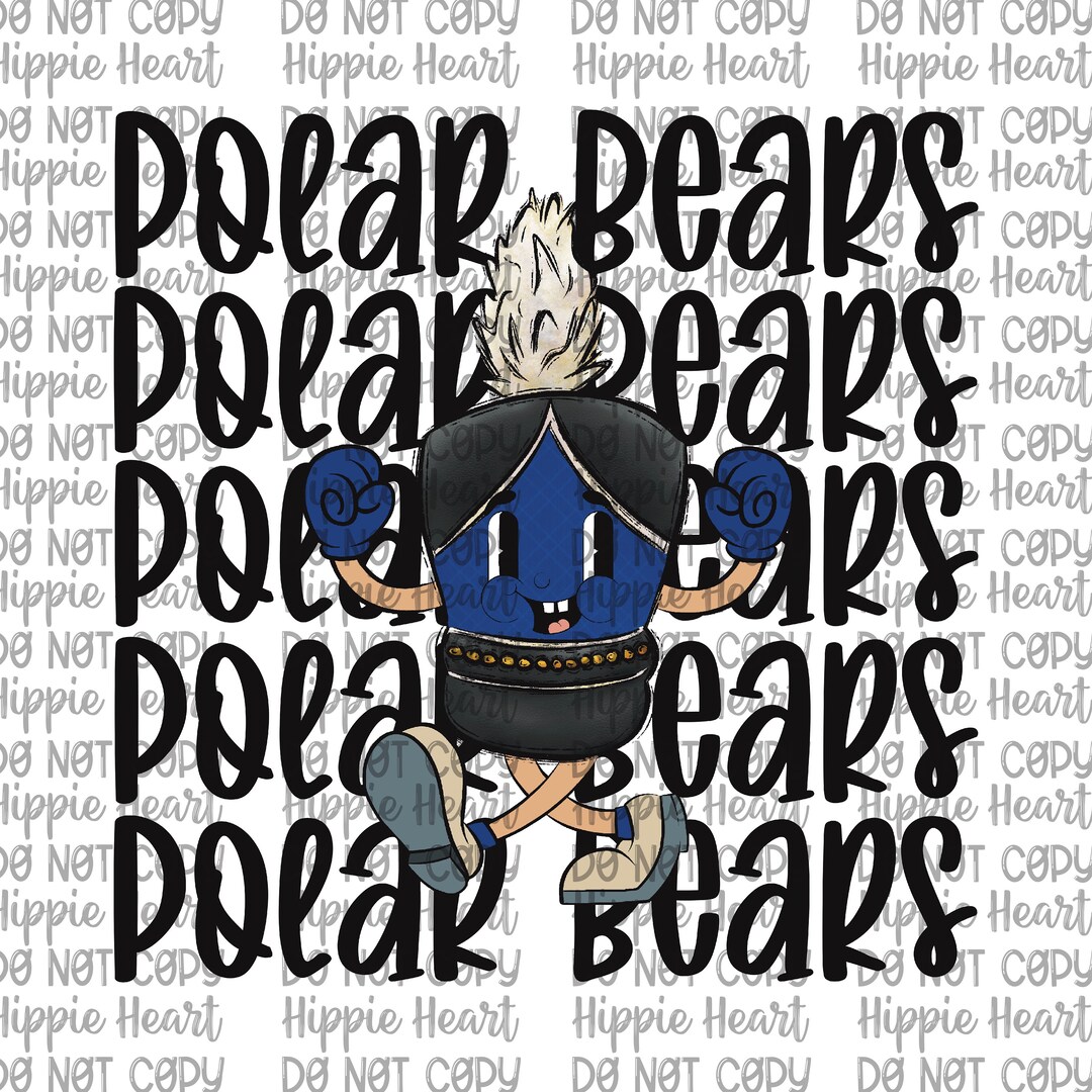 Polar Bears Png, School Spirit, Polar Bears Designs, Polar Bear Mascot ...
