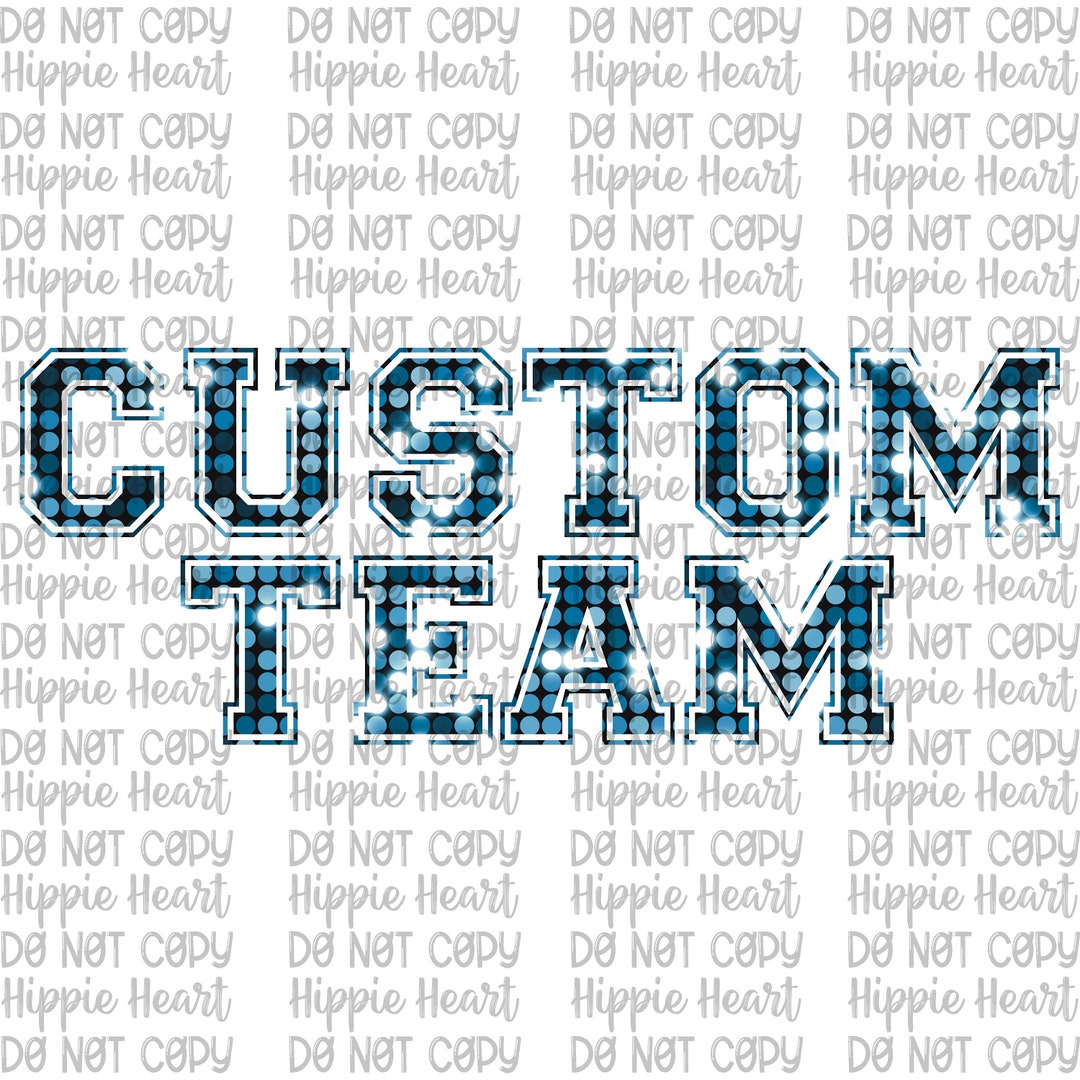 Custom Team Png, Faux Sequins Png, Custom School Png, Custom Mascot Png ...