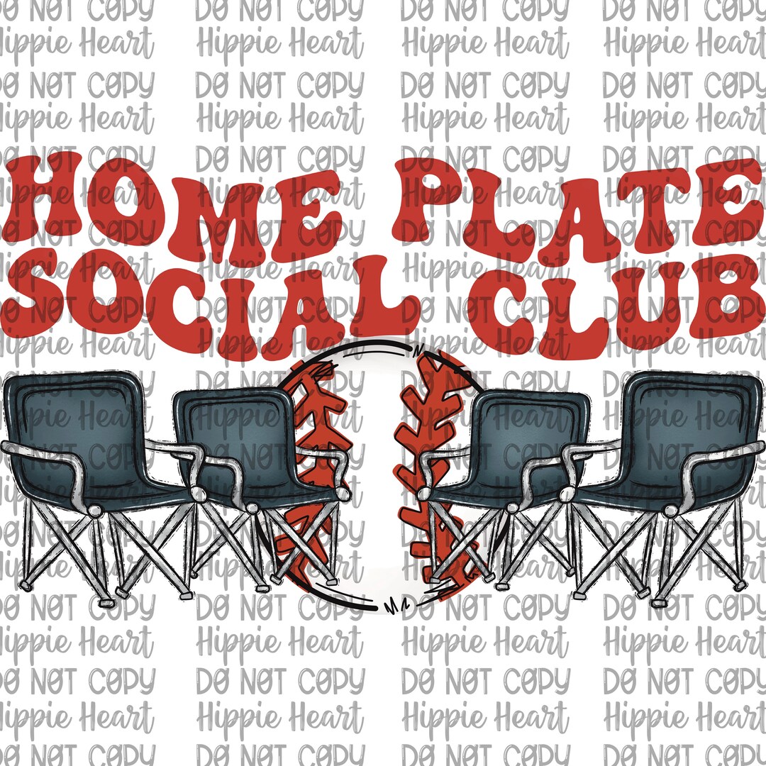 Home Plate Social Club Baseball, Home Plate Society Baseball Custom ...