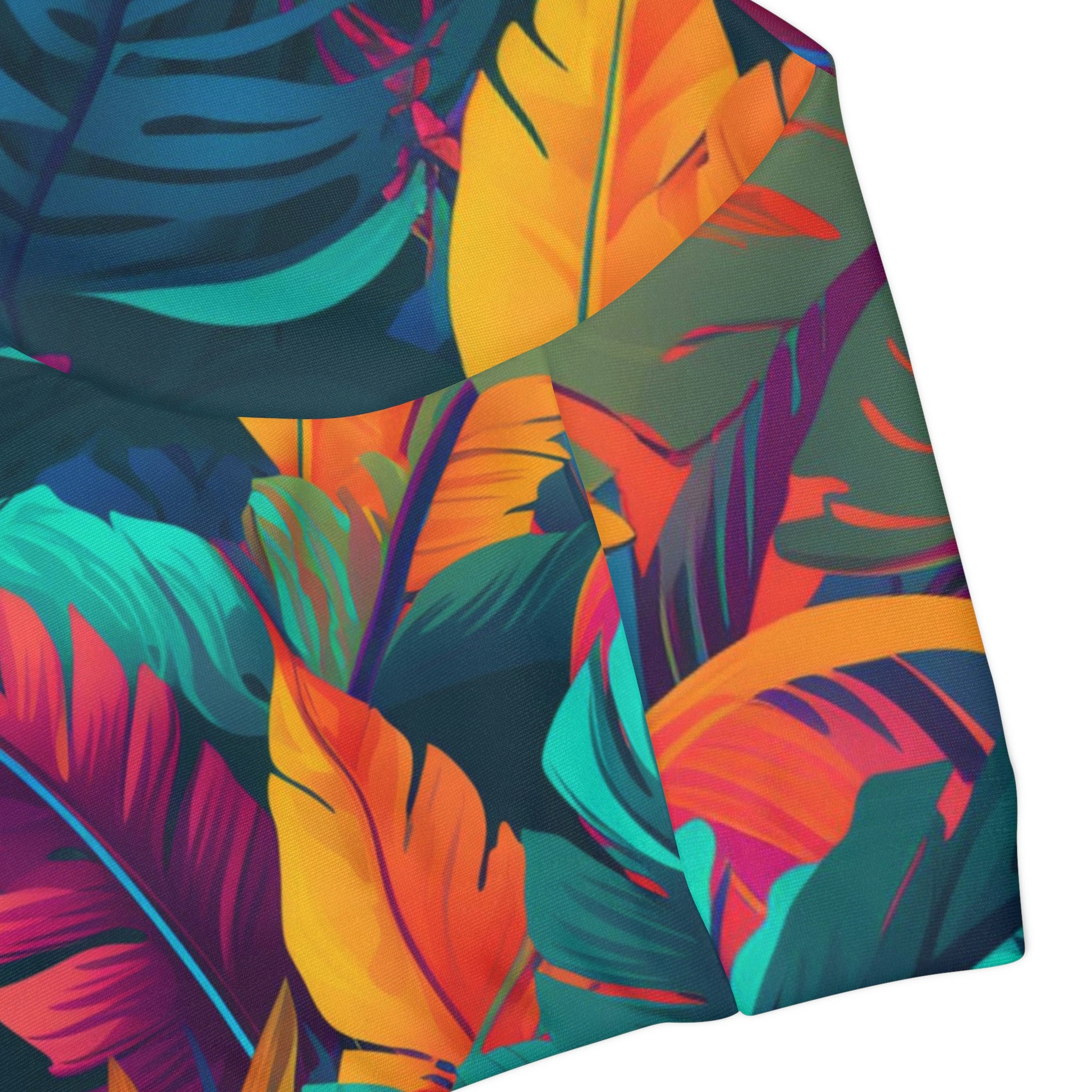 Girls Tropical Leaf Two Piece Swimsuit Vivid Palm Fronds Print - Etsy