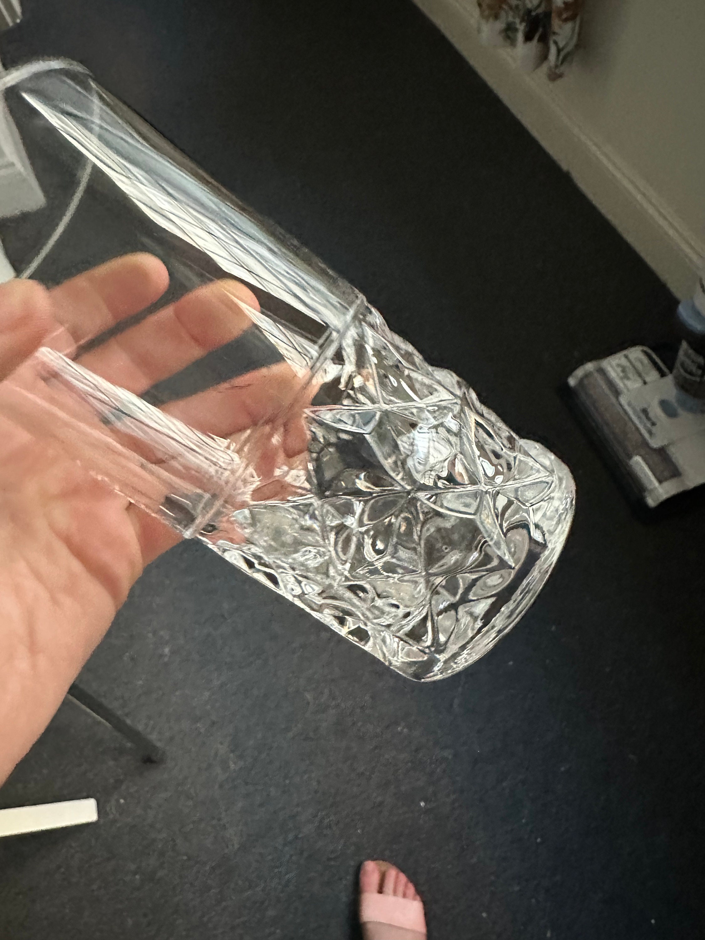 William W.m.dalton 24% French Lead Crystal Beverage Glass Tumbler Pair ...