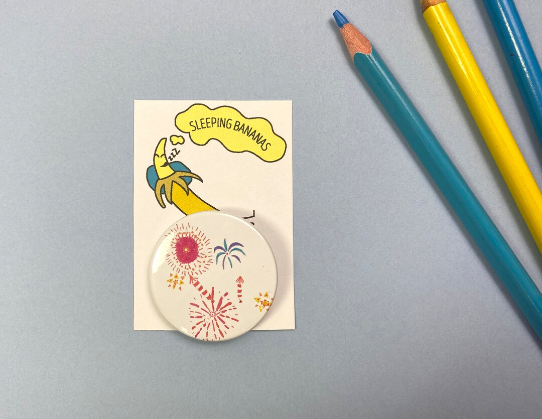 Fireworks Badge - Etsy