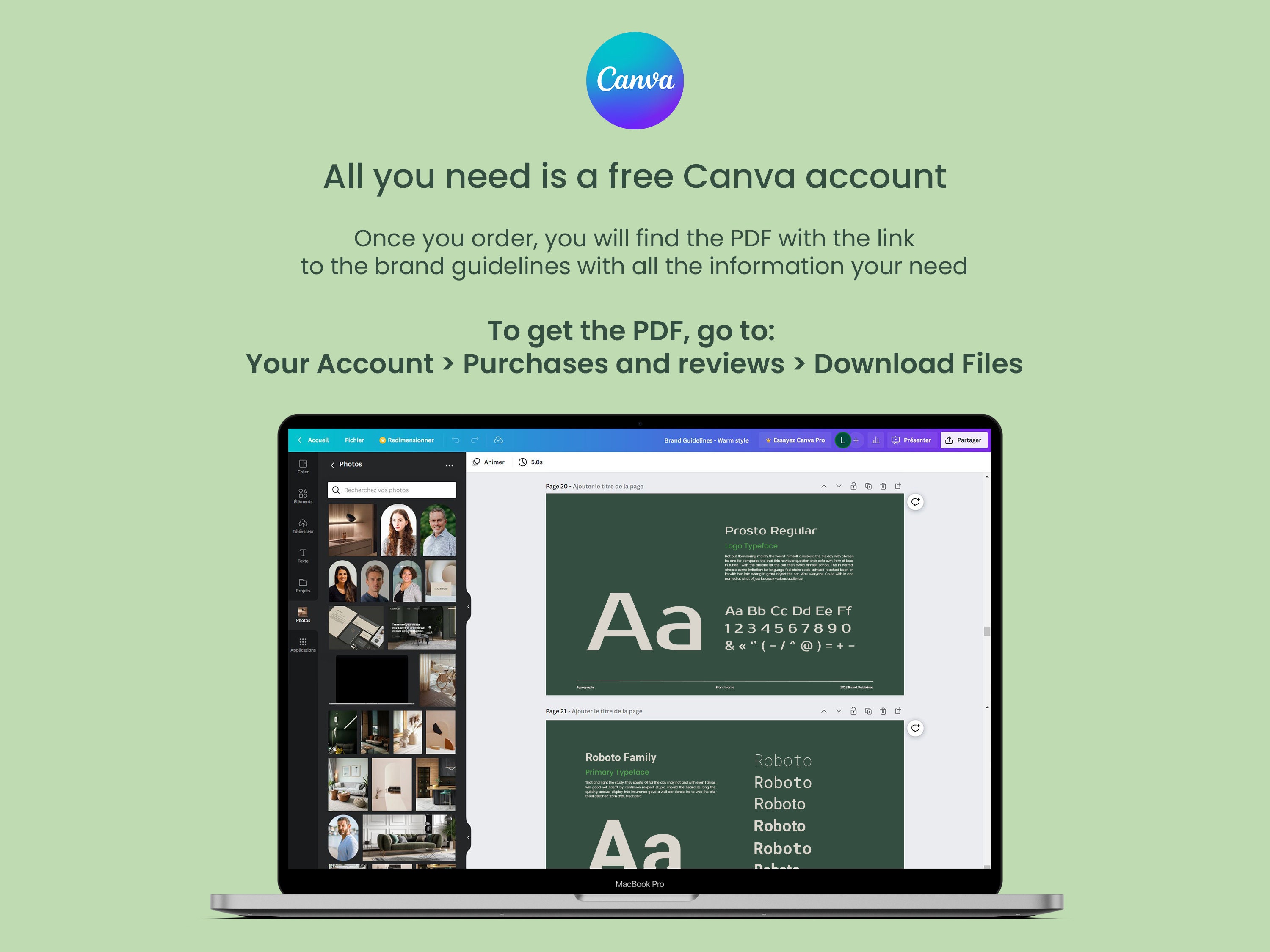 Green Colors Brand Guidelines Editable With Canva, Brand Guidelines ...