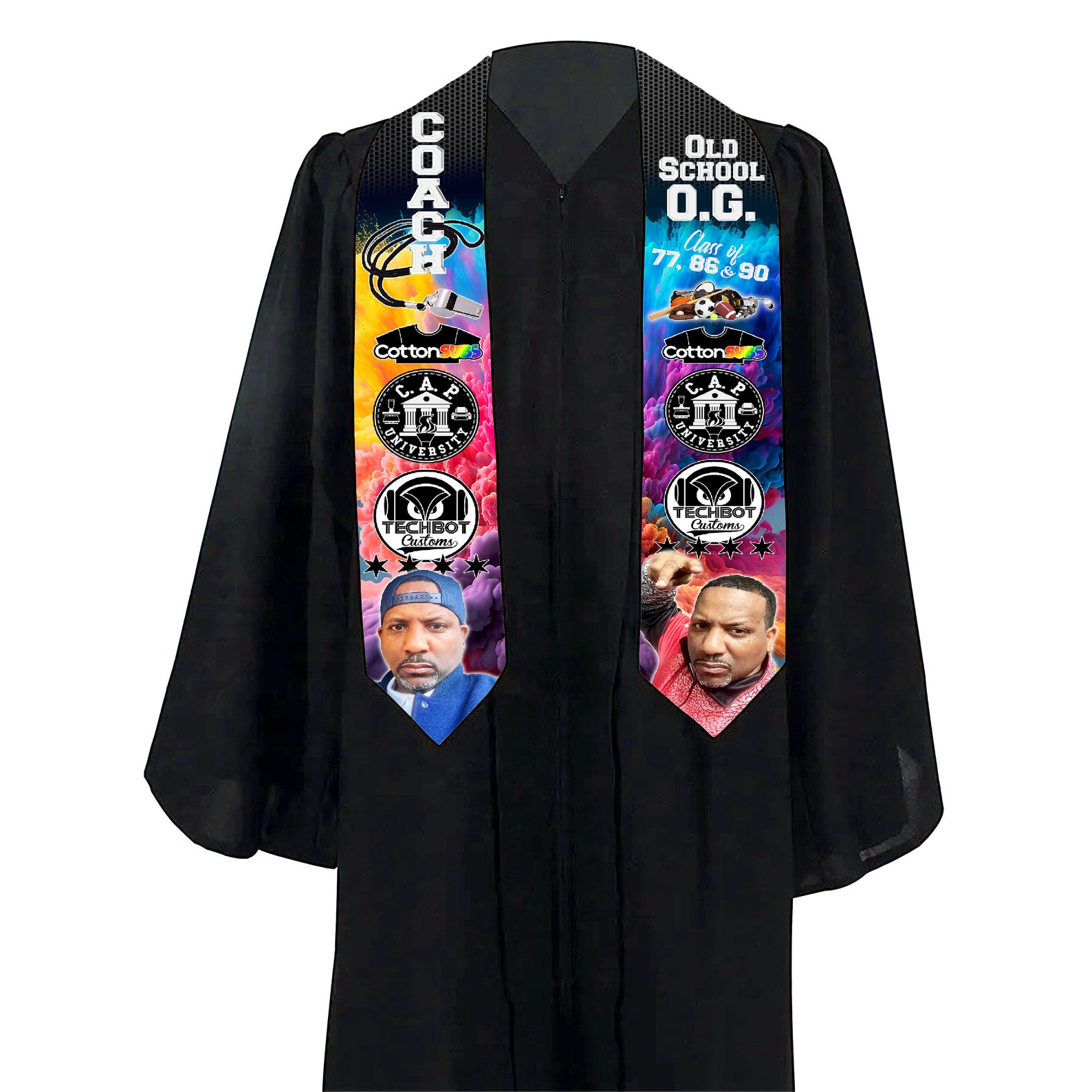 72 Inch Stole - Blank Design Template - Etsy