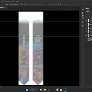 72 Inch Stole - Blank Design Template - Etsy