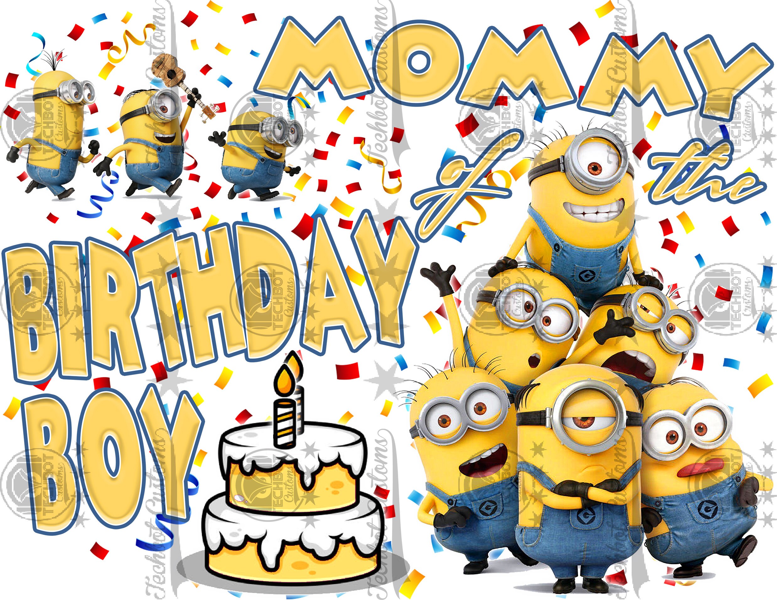 Minion Birthday Boy Bundle - Mommy, Daddy, Birthday Boy - Etsy