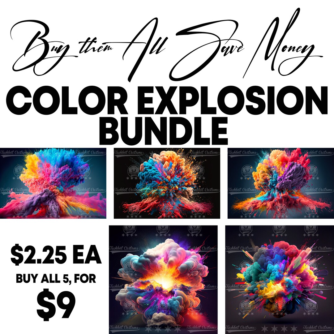 COLOR EXPLOSION BUNDLE - Etsy