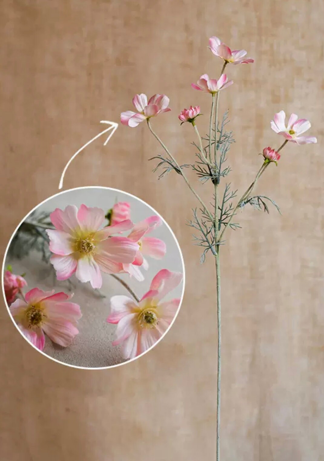 23'' Faux Cosmos Flower Artificial Silk Flowers Wild - Etsy