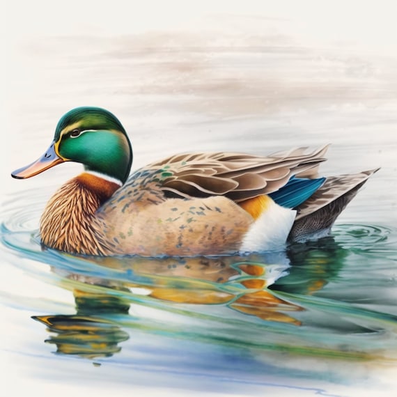Female Mallard Duck Painting