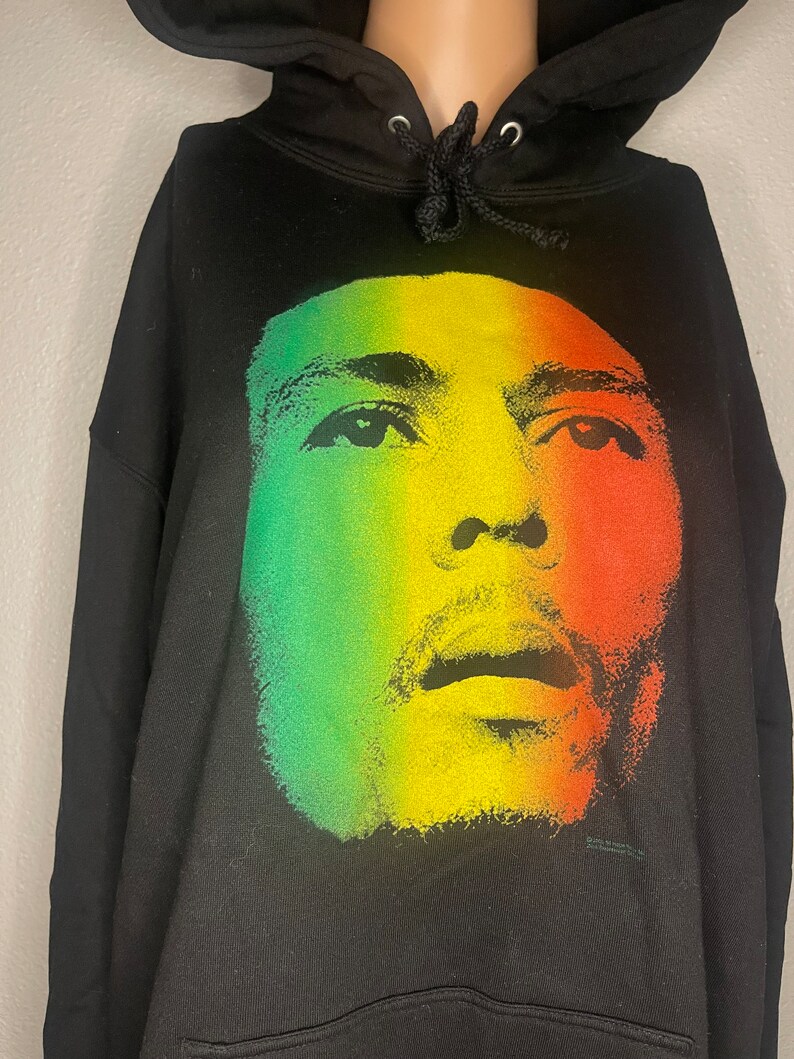 Zion Rootswear Bob Marley Hooded Sweatshirt. Size Large - Etsy UK