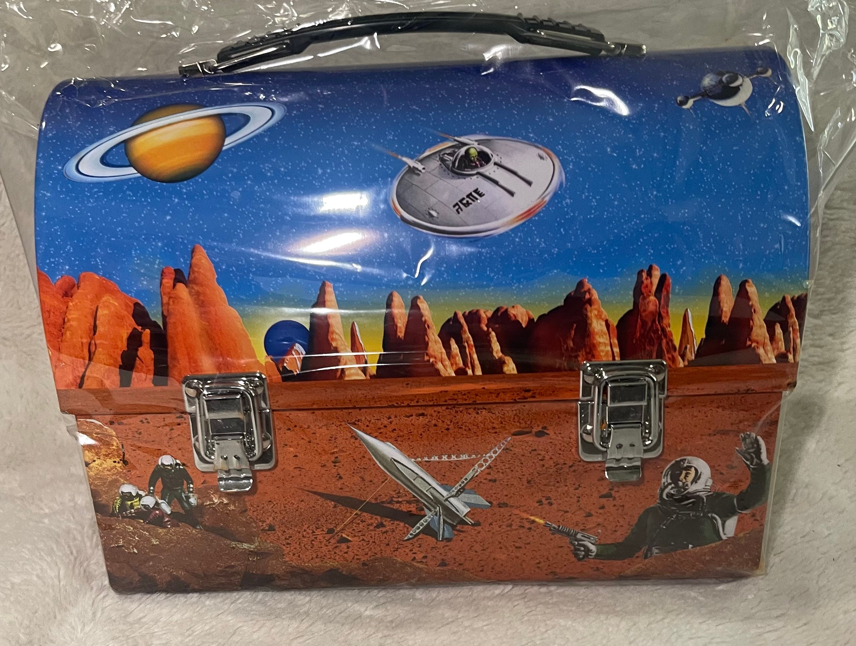 Outer Space Metal Dome Lunchbox - Etsy