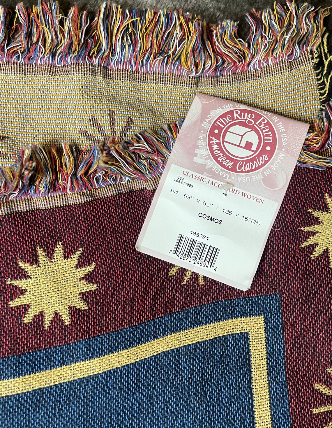 Sun Moon & Stars cosmos Vintage Throw Blanket. Rug Barn. - Etsy