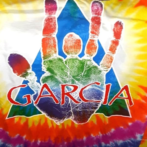 Jerry Garcia Handprint Shirt - Etsy