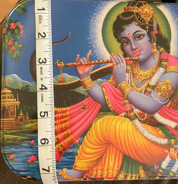 Vintage 1998 Accoutrements Krishna Metal lunch box. - Gem