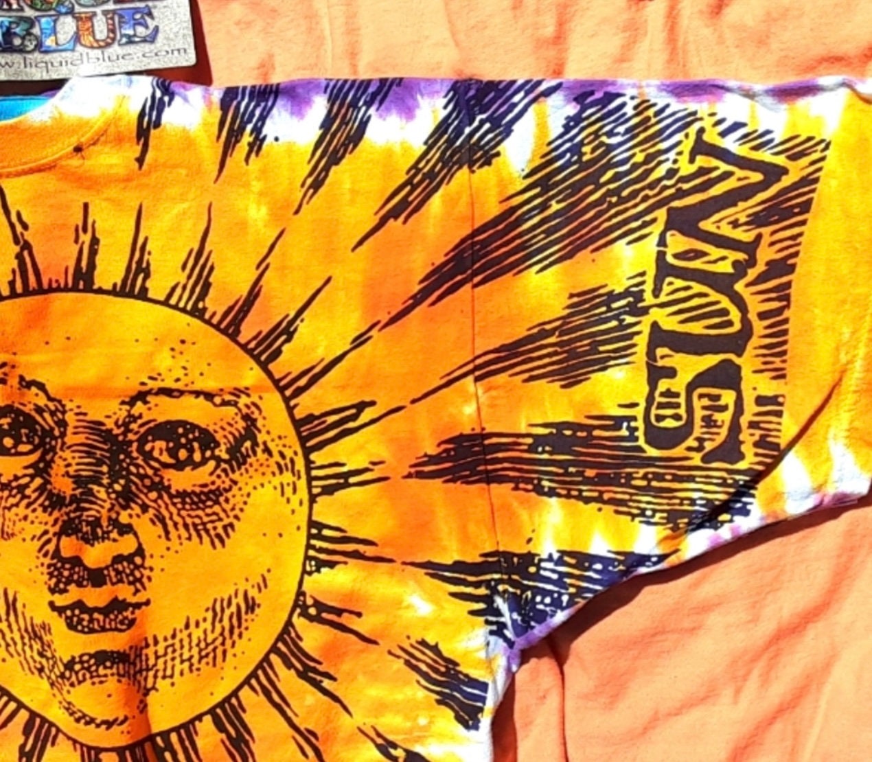 Vintage Liquid Blue sun Moon T Shirt. Size Large and XL - Etsy