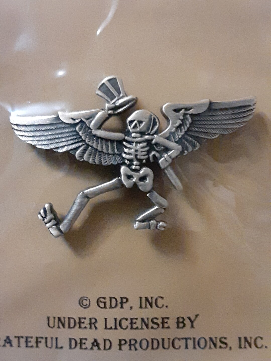 Grateful Dead, Flying Skeleton W/top Hat Pilot Wings(rock Wings) - Etsy