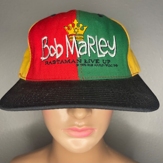 Bob Marley, Rastaman Live Up 1992, snap back hat. - Gem