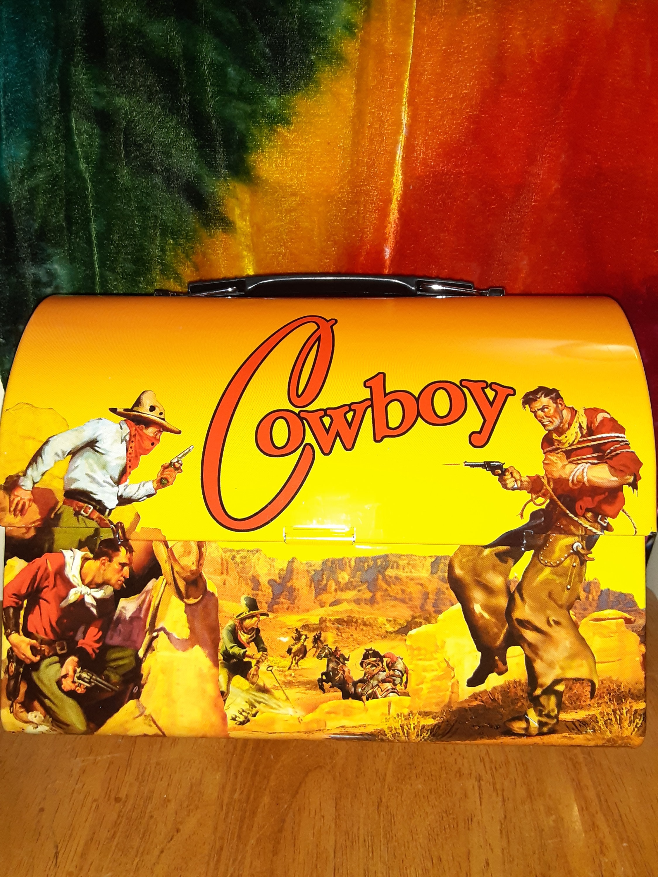 Cowboy Themed Lunchbox/storage Tin,vintage/collectible,rare - Etsy