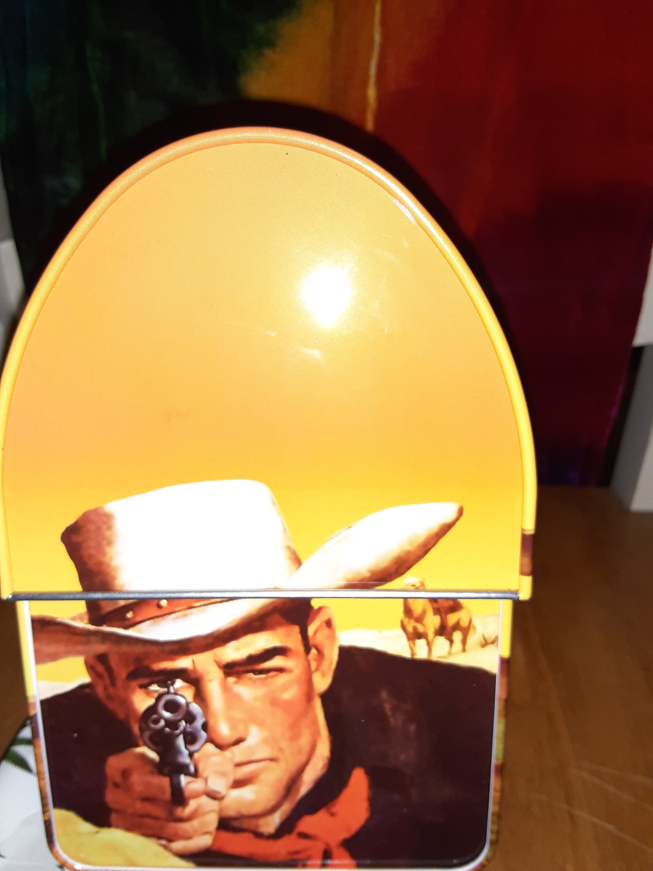 Cowboy Themed Lunchbox/storage Tin,vintage/collectible,rare - Etsy