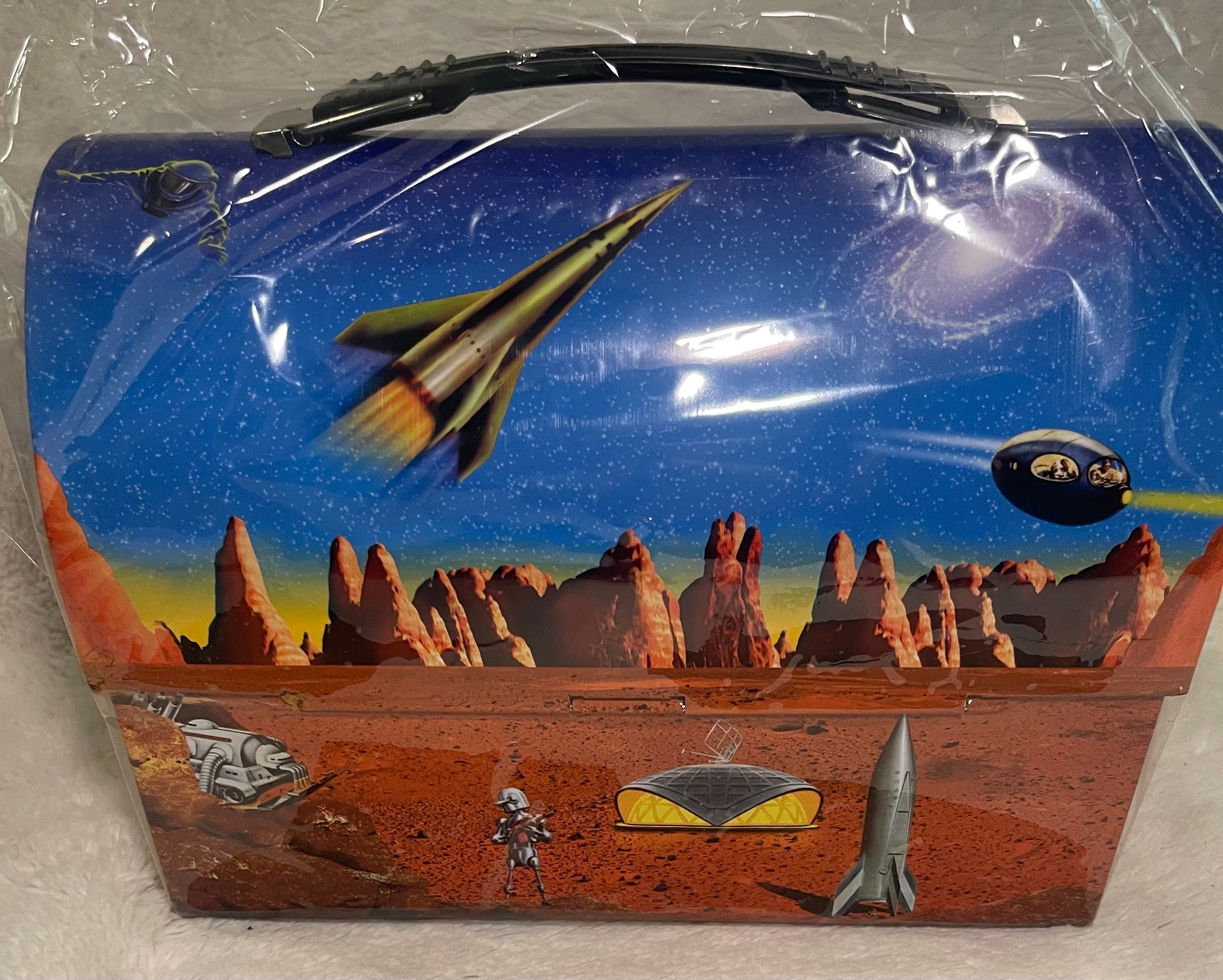 Outer Space Metal Dome Lunchbox - Etsy