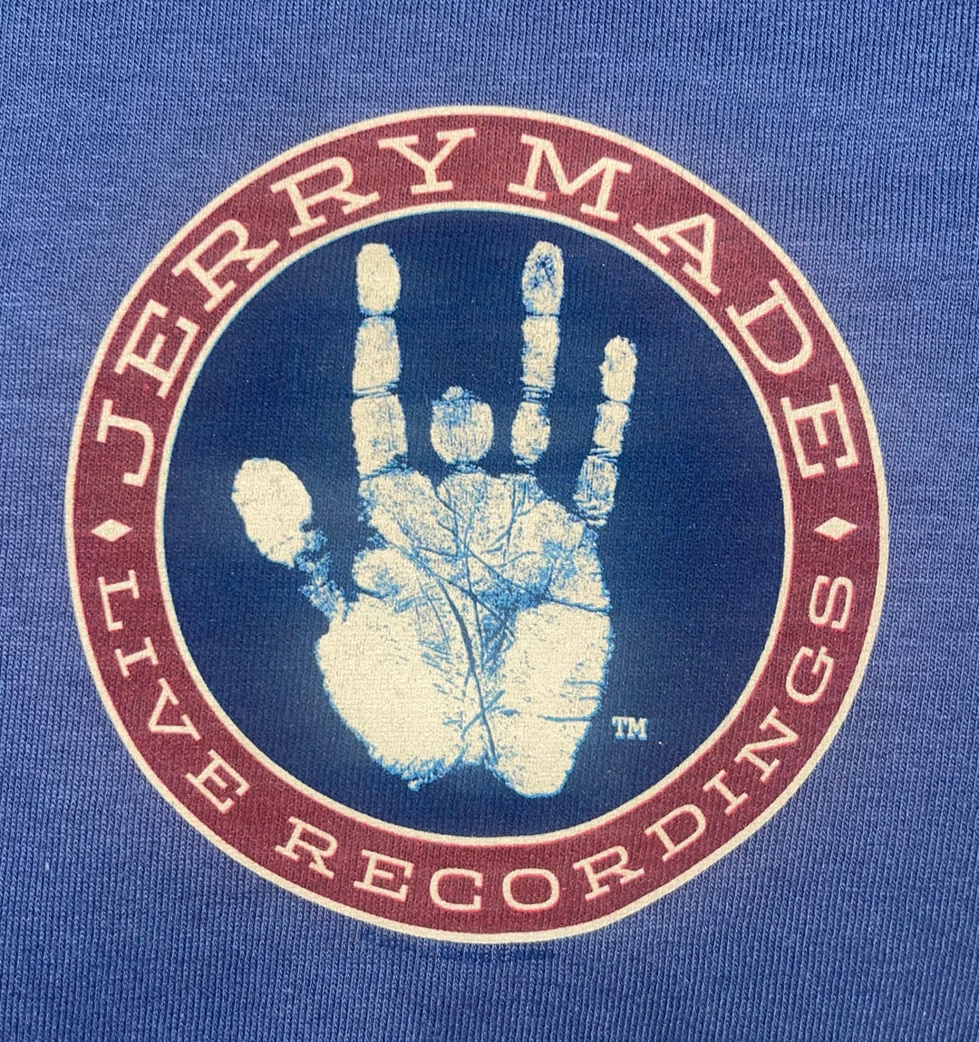 Vintage Jerry Garcia Handprint Tshirt. Not Preowned. Size Medium - Etsy