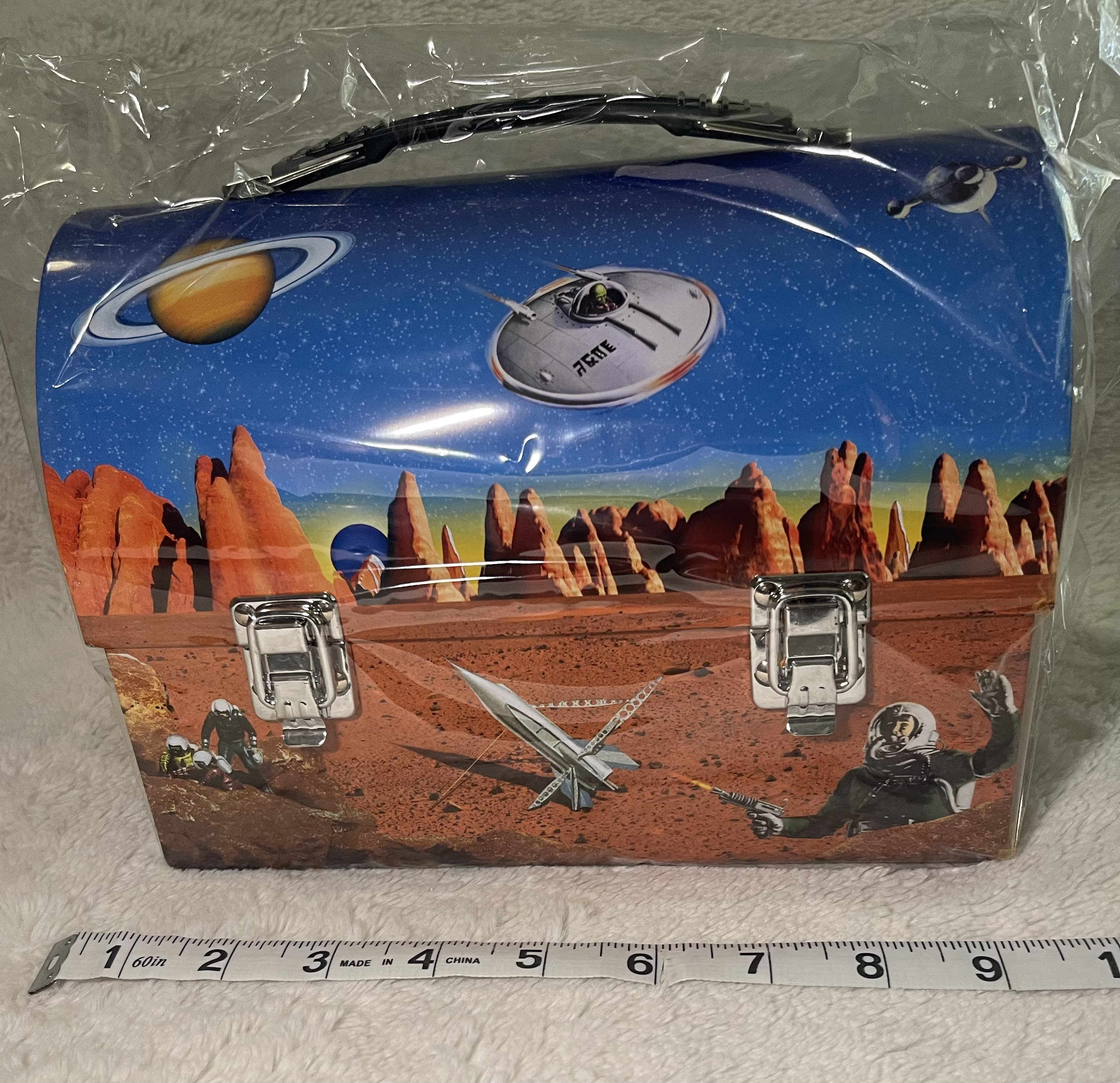 Outer Space Metal Dome Lunchbox - Etsy