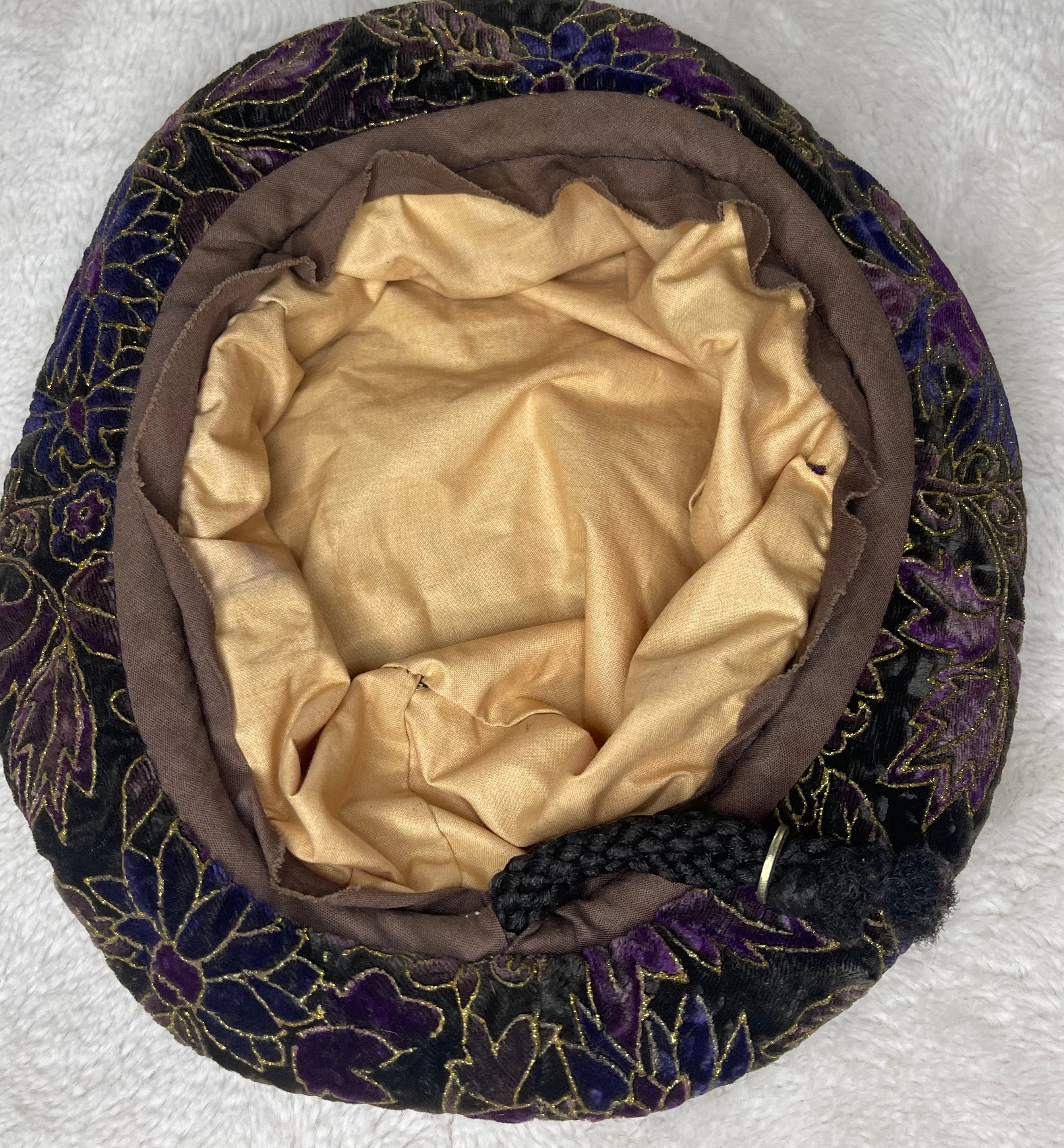 Handmade, Purple Velvet Fairy Hat, Adjustable Drawstring. Preowned. - Etsy