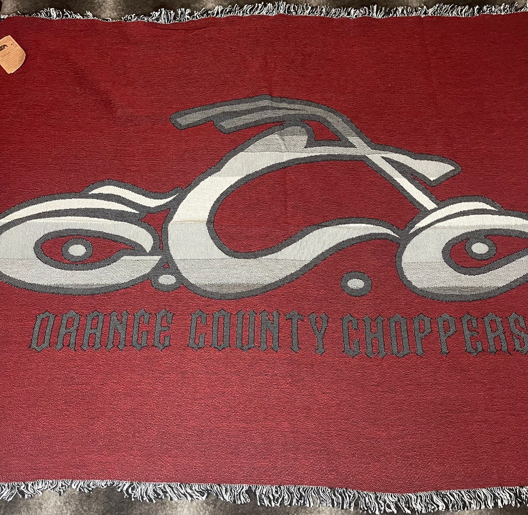 Orange County Choppers, Vintage Rug Barn, Throw Blanket. - Etsy