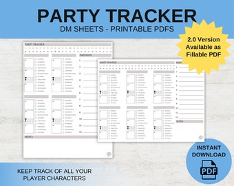 Minimalist - NPC Info DM Sheets - Dnd 5E - Printable PDF - Etsy