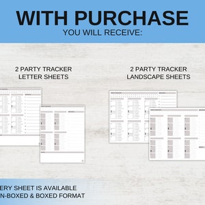 Minimalist party Tracker DM Sheets Dnd 5E Printable PDF - Etsy