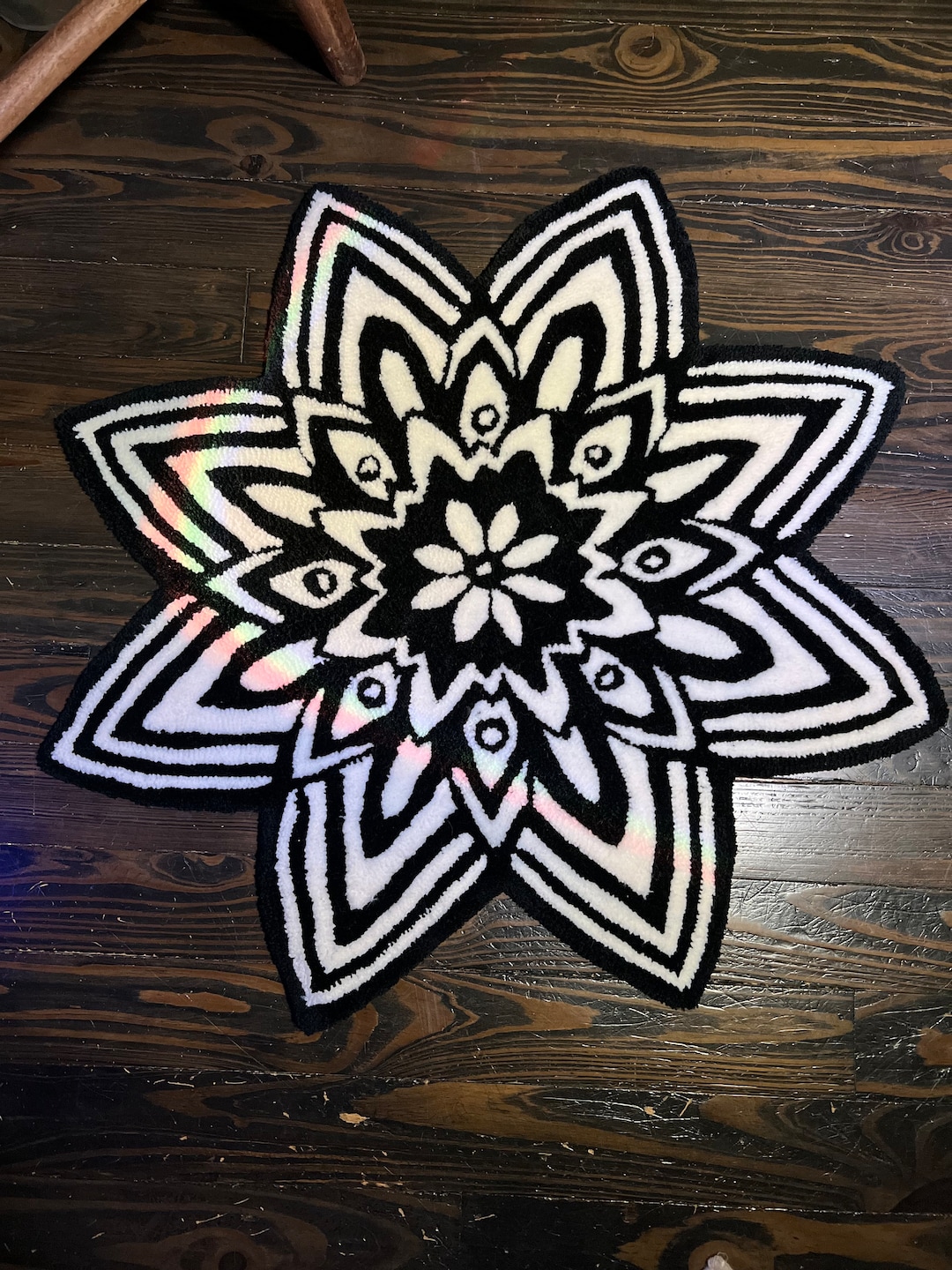 Hand Tufted Mandala Rug. Original Design. Unique Rug. Handmade - Etsy