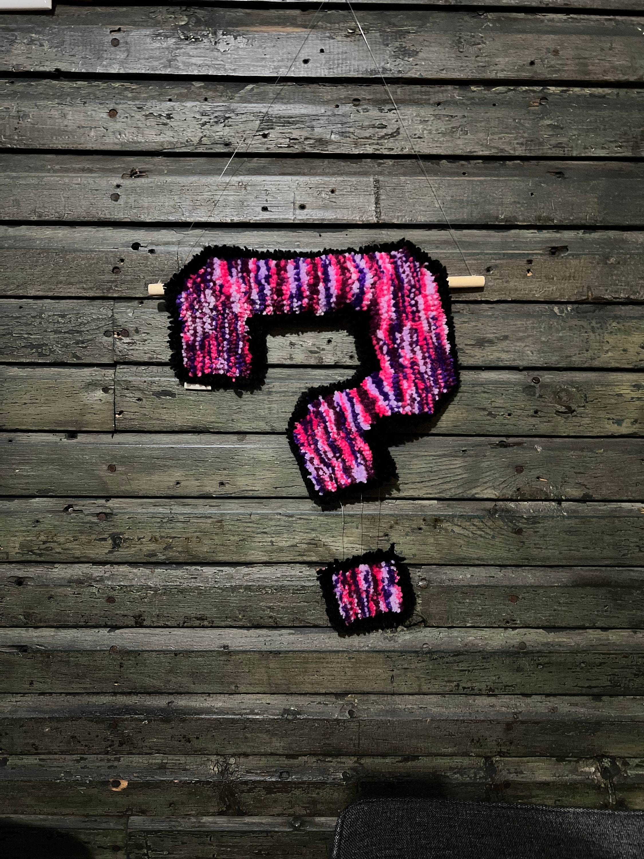Tipper Question Mark Tufted Wall Hanging - Etsy