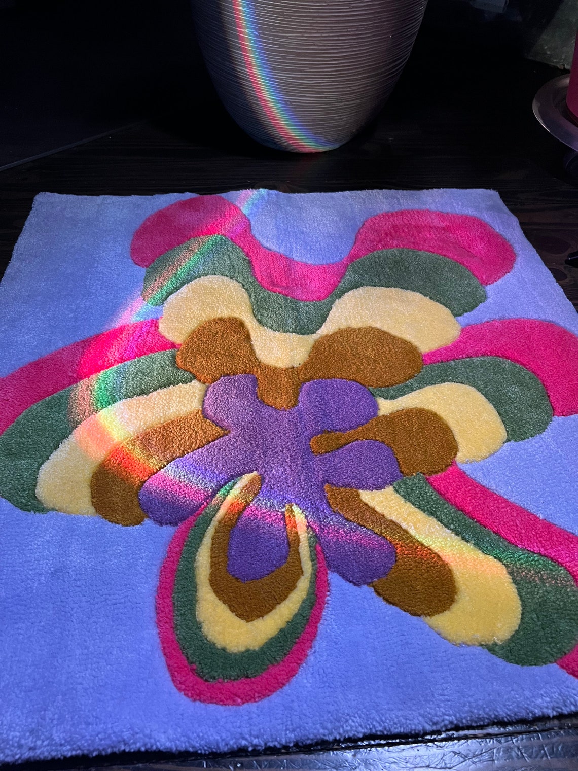 Hand Tufted Rug. Splat Design. Unique. One of A Kind - Etsy