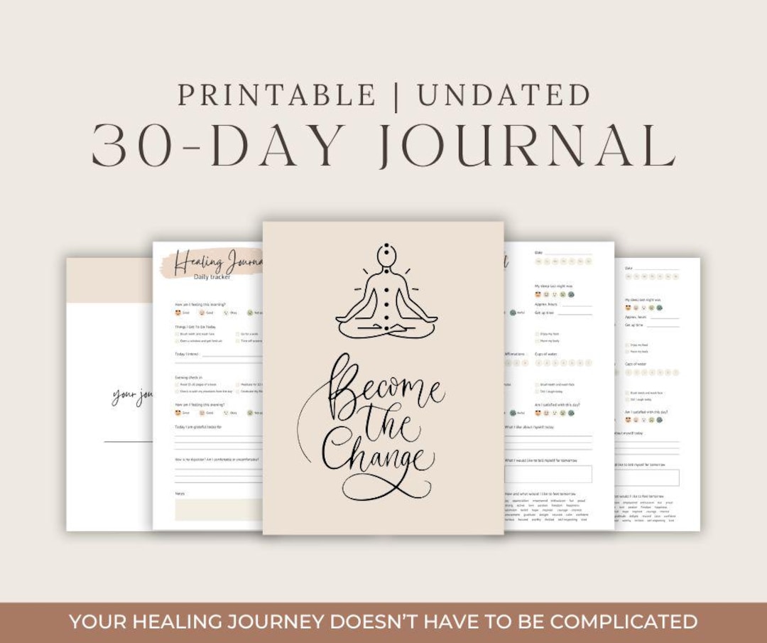 30 Day Healing Journal: Simple Steps for Transformative Change - Etsy