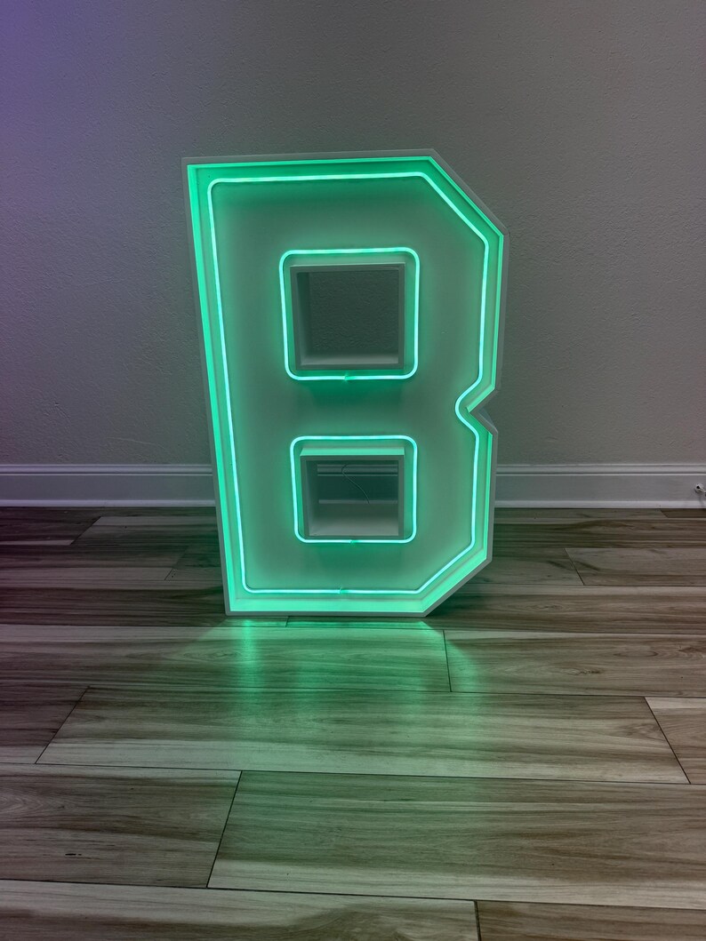 4ft LED Neon Marquee Letter: RGBW Color Changing Light up Sign - Etsy