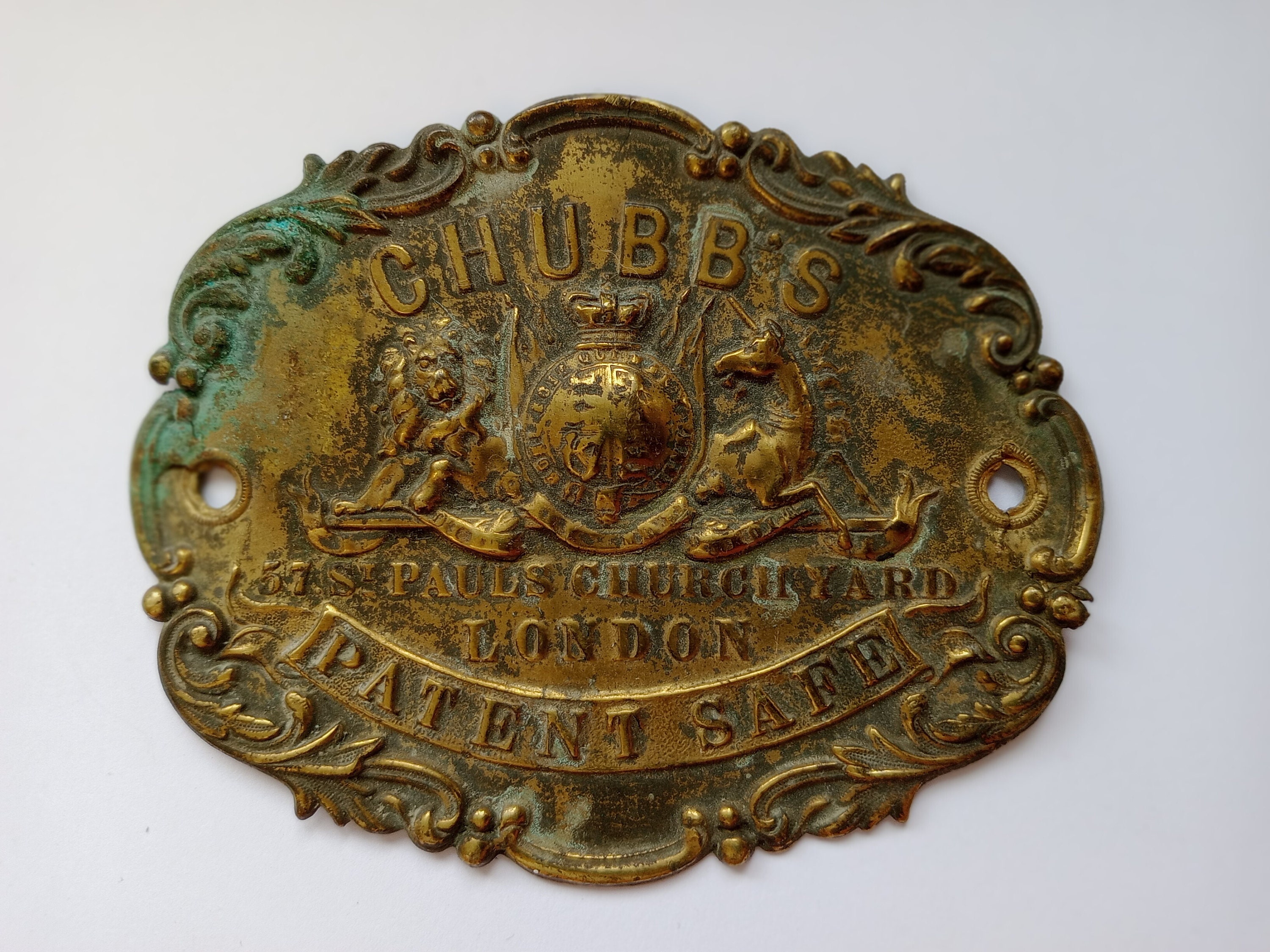 Chubb's Patent Safe Brass Name Plate - Etsy Australia