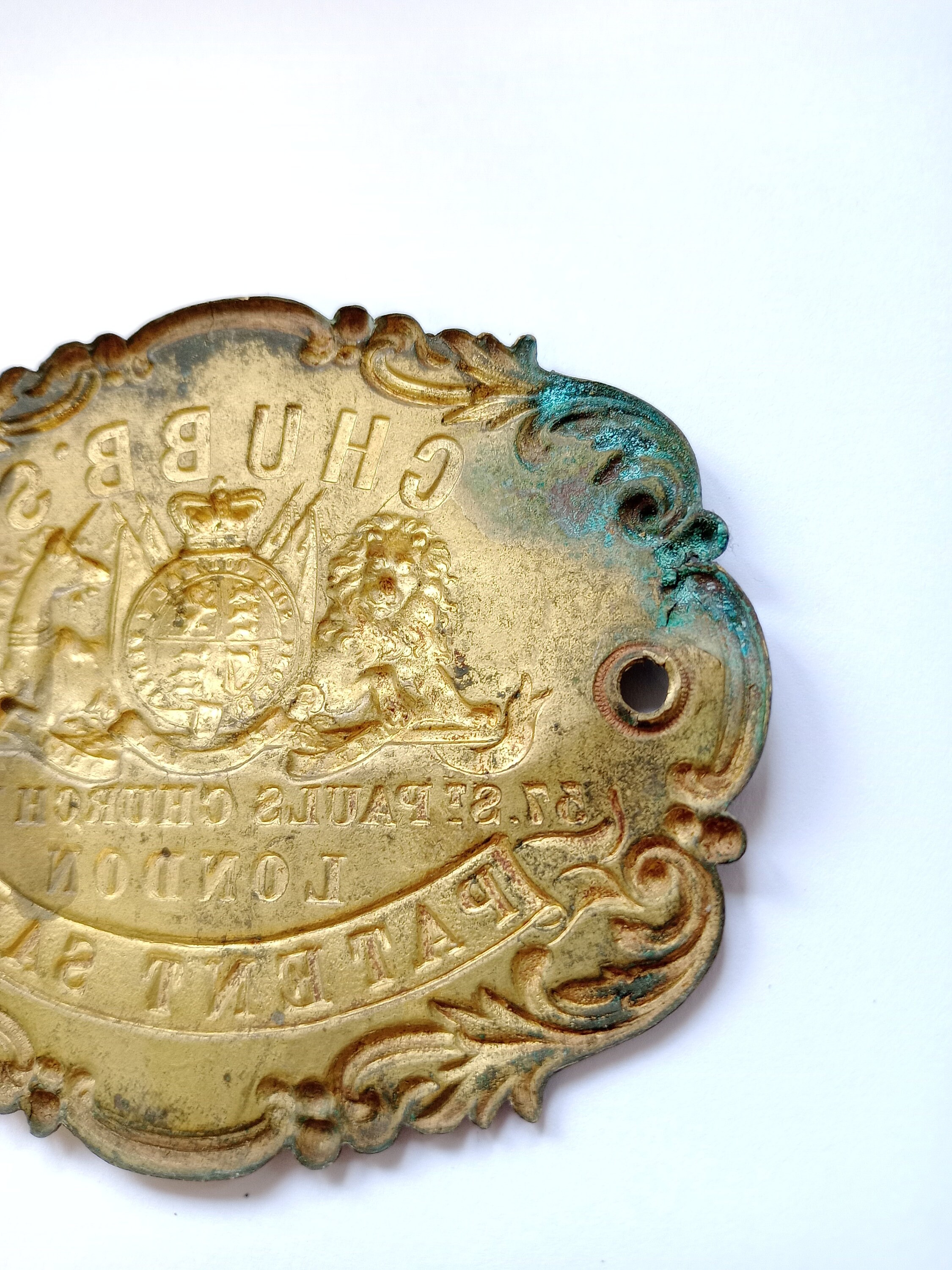 Chubb's Patent Safe Brass Name Plate - Etsy Australia