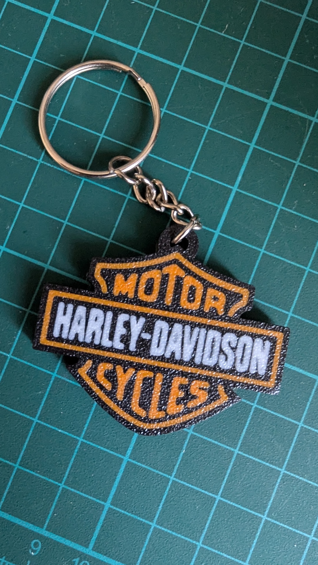 Harley-davidson 3D Printed Keychain - Etsy