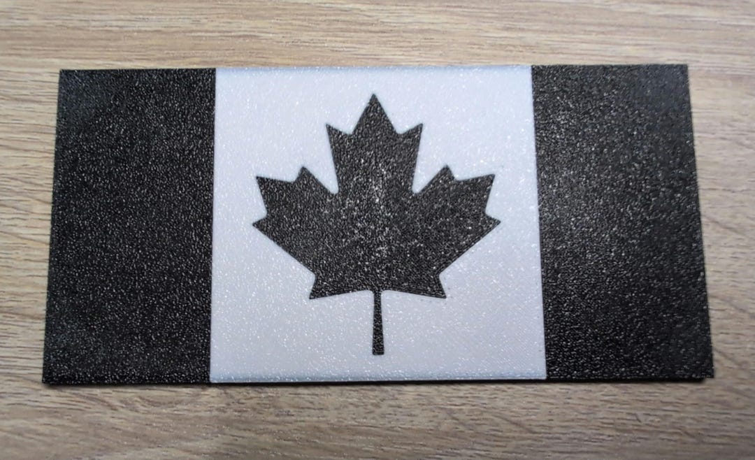 Black Canadian Flag Magnetic Sign - Etsy