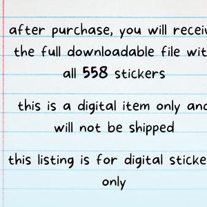 Note Taking Stickers| Digital Downloads| School, Planner, Journal ...