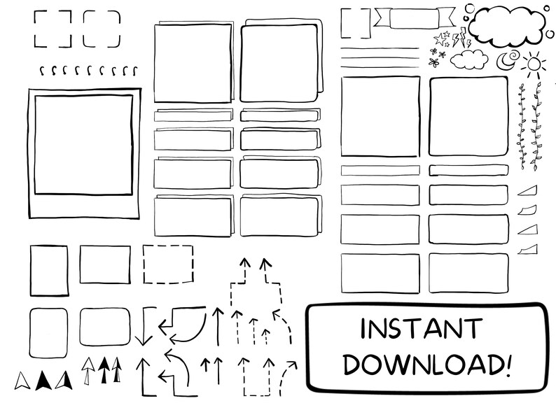 Note Taking Stickers| Digital Downloads| School, Planner, Journal ...