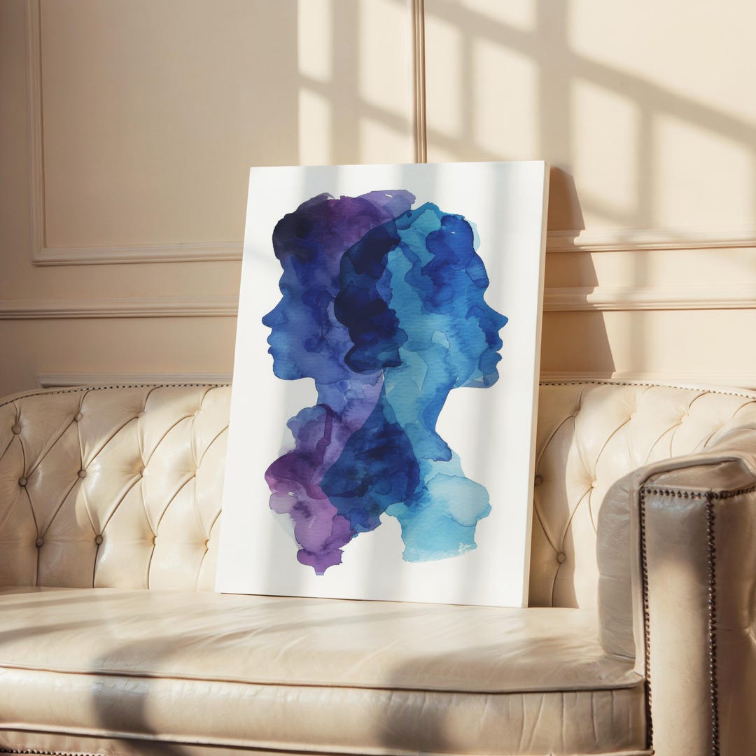 Bipolar Fine Art Inkblot Unique Abstract Psychiatrist Decor Counselor ...
