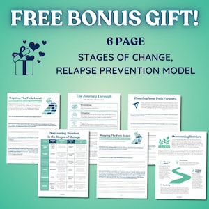 Relapse Prevention Workbook Addiction Recovery Workbook Rehab Tool ...