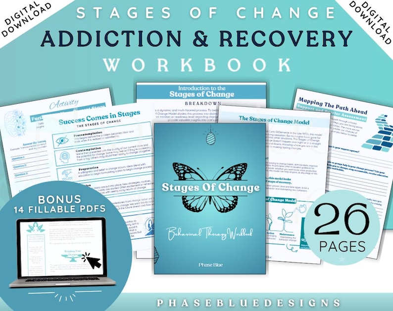 Addiction & Recovery Workbook, Stages of Change, Behavioral Therapy ...