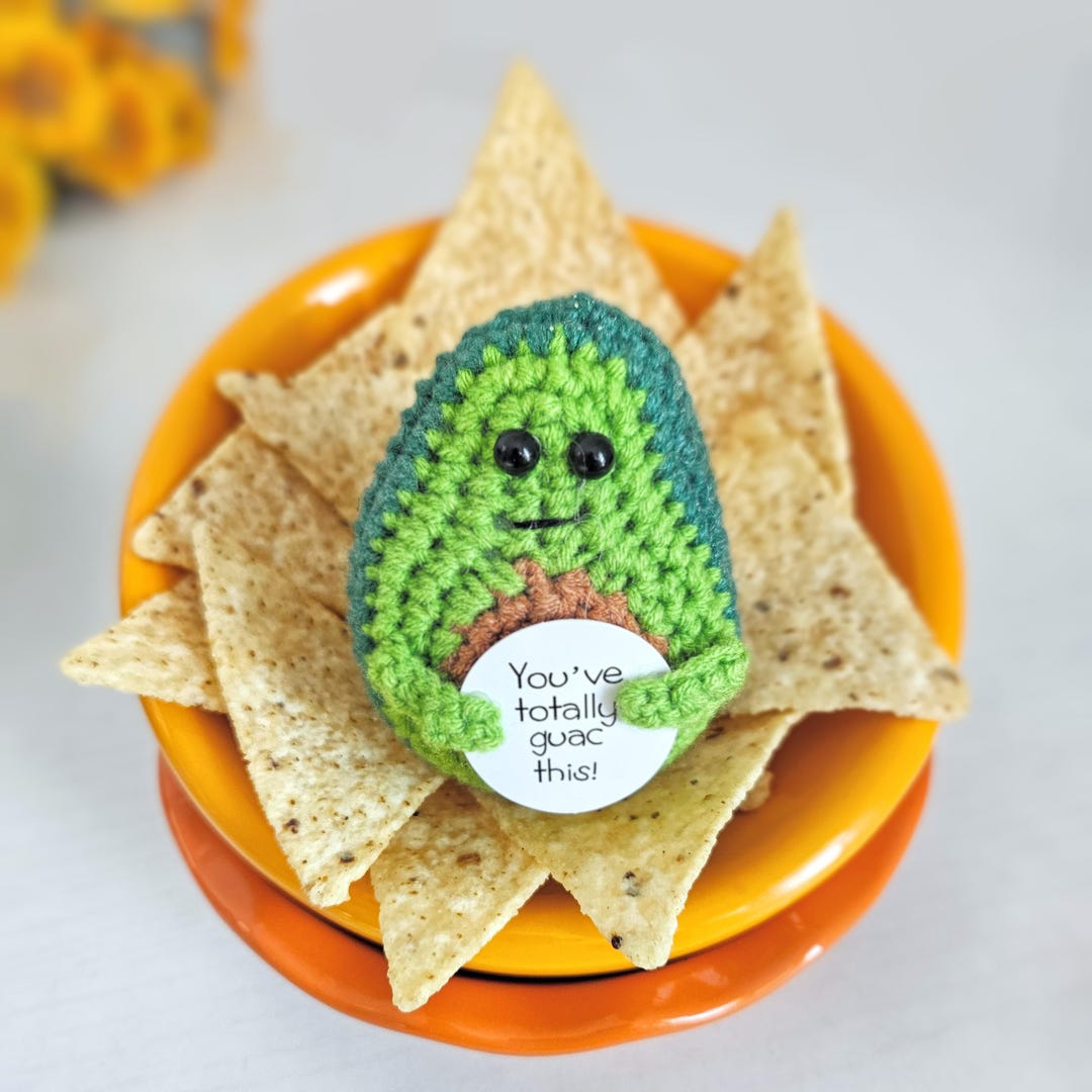 Emotional Support Avocado Mental Health Gift Set Positive Pickle Gift ...